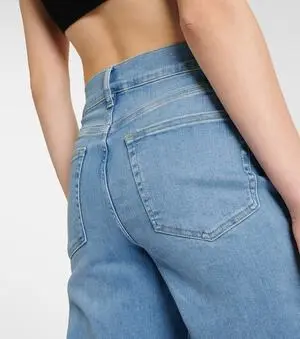 FRAME Le Slim Palazzo High-rise Wide-leg Jeans - Blue