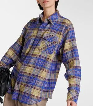 GOD'S TRUE CASHMERE Tartan Cashmere Shirt - Multicoloured