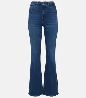 FRAME Le Easy Flare High-rise Jeans