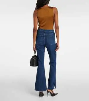 FRAME Le Easy Flare High-rise Jeans