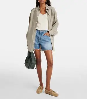 FRAME Vintage Denim Shorts - Blue
