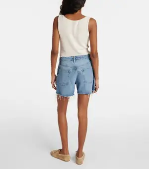 FRAME Vintage Denim Shorts - Blue