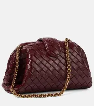 Bottega Veneta Lauren 1980 Intrecciato Clutch - Red