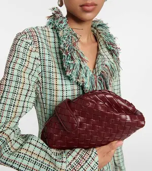 Bottega Veneta Lauren 1980 Intrecciato Clutch - Red