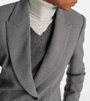 Brunello Cucinelli Wool Blazer - Grey