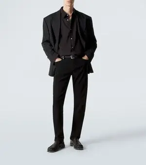 FRAME L'homme Mid-rise Slim Jeans - Black