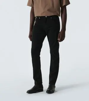 FRAME L'homme Mid-rise Slim Jeans - Black