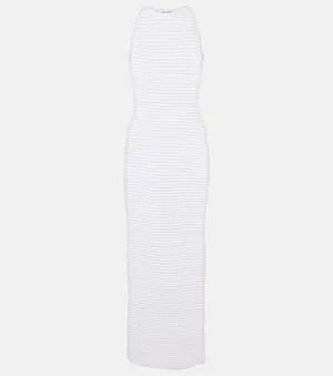Alaïa Crochet Maxi Dress - White
