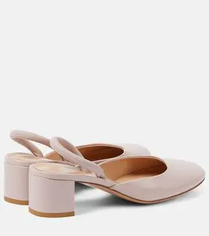 GIANVITO ROSSI Tivoli Leather Mules - Pink
