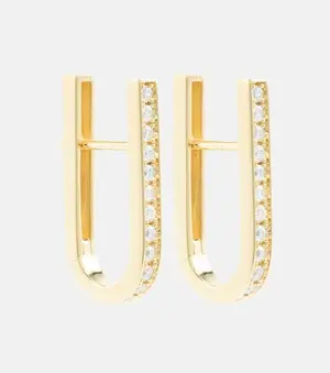 BUCHERER FINE JEWELLERY Link Earrings With Diamonds - Gold