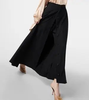 Balenciaga Wool Maxi Skirt