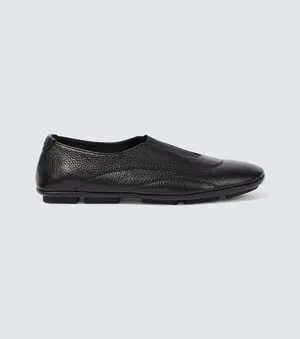 Dolce & Gabbana Leather Flats - Black