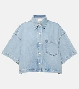 AGOLDE Rona Boxy Cropped Shirt