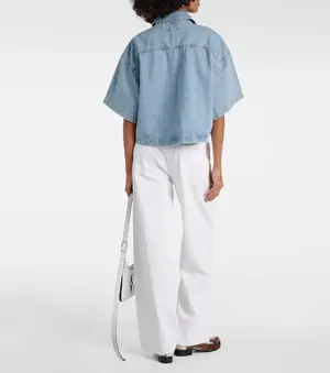 AGOLDE Rona Boxy Cropped Shirt