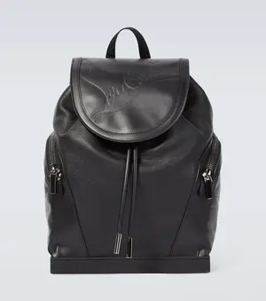 CHRISTIAN LOUBOUTIN Explorafunk Leather Backpack - Black