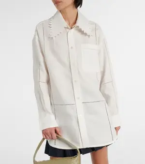 Bottega Veneta Oversized Linen Shirt