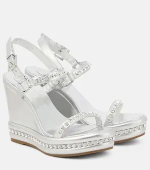 Christian Louboutin Studded Wedges