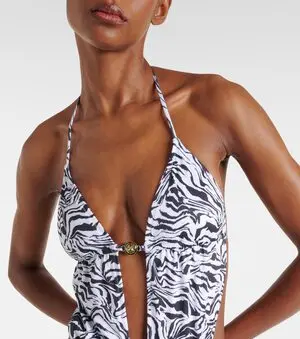 BANANHOT Amur Zebra-print Swimsuit