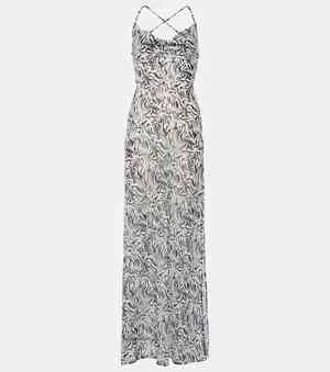 BANANHOT Sahara Zebra-print Maxi Dress - Multicoloured