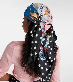 Dolce & Gabbana Capri Printed Silk Twill Scarf