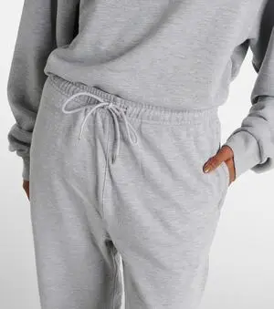 Alo Yoga Chill Cotton-blend Sweatpants In Athletic Heather