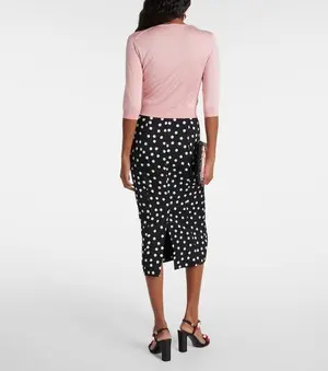 Dolce & Gabbana Capri Pointelle Silk Sweater