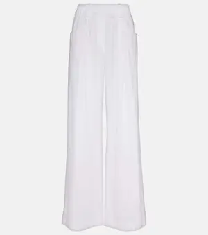 Brunello Cucinelli High-rise Wide-leg Pants - White