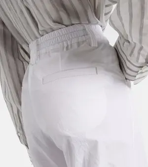 Brunello Cucinelli High-rise Wide-leg Pants - White