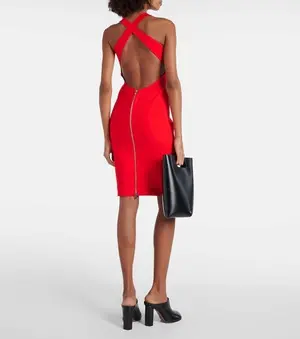 Alaïa Open-back Midi Dress