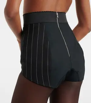 Dolce & Gabbana Pinstripe Wool-blend Shorts
