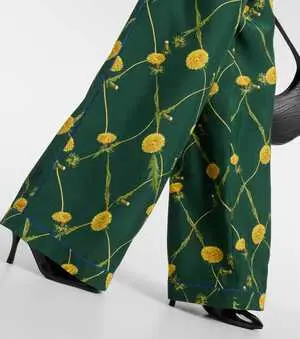 Burberry Floral Silk Pajama Pants