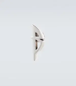 Balenciaga Typo Logo Earrings
