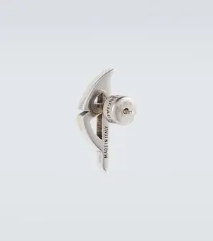 Balenciaga Typo Logo Earrings