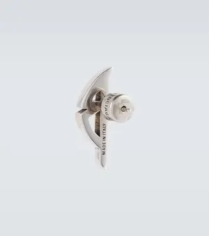 Balenciaga Typo Logo Earrings