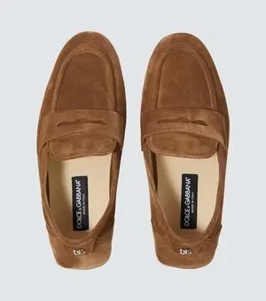 Dolce & Gabbana Suede Penny Loafers