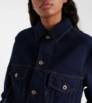 Burberry Oversized Denim Jacket - Blue