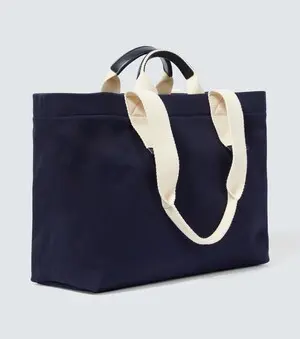 Dolce & Gabbana Logo Leather-trimmed Tote Bag