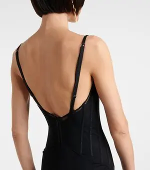 Dolce & Gabbana Satin Corset Dress