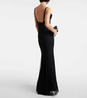 Dolce & Gabbana Satin Corset Dress