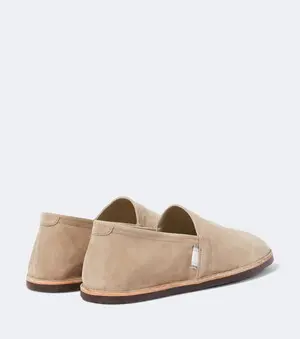 Brunello Cucinelli Suede Slip-on Shoes