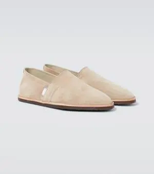 Brunello Cucinelli Suede Slip-on Shoes