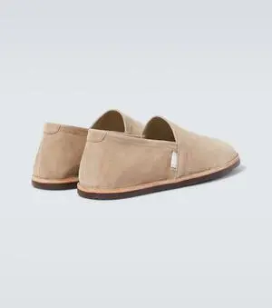 Brunello Cucinelli Suede Slip-on Shoes