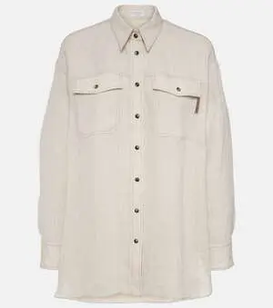 Brunello Cucinelli Oversized Linen Shirt
