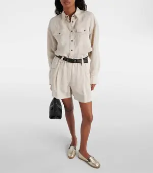Brunello Cucinelli Oversized Linen Shirt