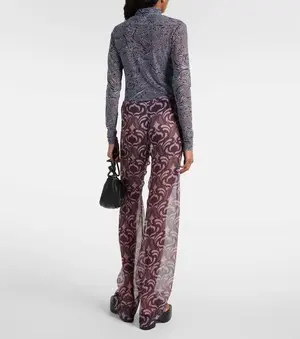 Dries Van Noten Pachas Printed Silk Pants - Pink