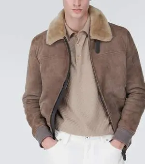 Brioni Cotton, Silk And Cashmere Polo Shirt - Beige