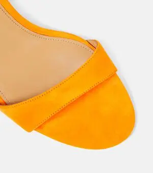 AQUAZZURA Alu Tasseled Suede Sandals