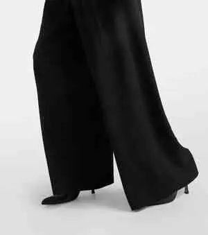 Dries Van Noten Pleated Wool-blend Trousers - Black