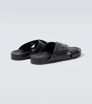 Bottega Veneta Tarik Intrecciato Leather Sandals