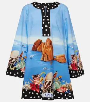 Dolce & Gabbana Capri Printed Cotton Kaftan - Multicoloured